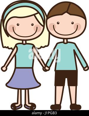 duo color happy man with t-shirt and hairstyle design vector ...