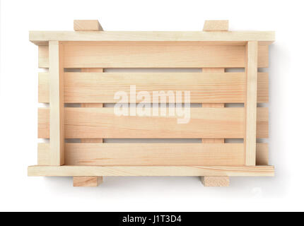 Wooden crate front view, cargo box texture 3d rendering Stock Photo - Alamy