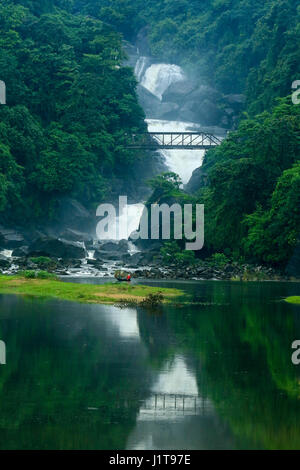 Pangthumai Waterfalls from Goainghat. Sylhet, Bangladesh Stock Photo ...