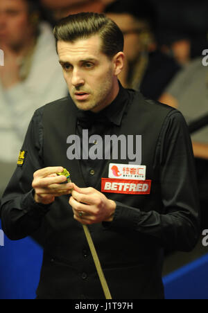 Xiao Guodong during their match against Mark Selby on day one of the ...