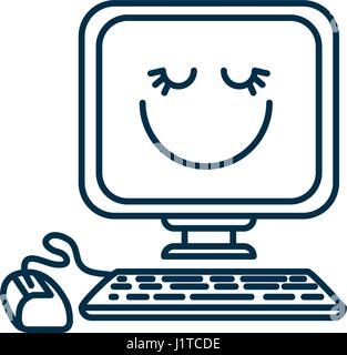 happy computer icon Stock Vector Image & Art - Alamy