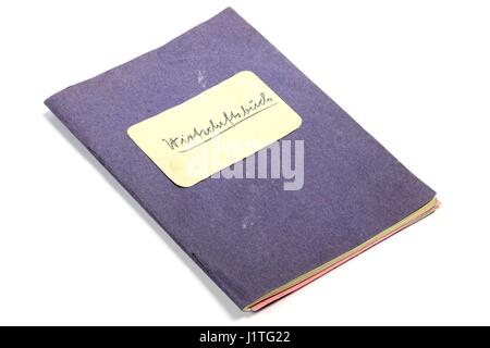 old German housekeeping book isolated on white background Stock Photo ...