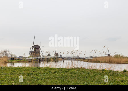 Rotterdam Kinderdijk Windmills park World Heritage Stock Photo - Alamy