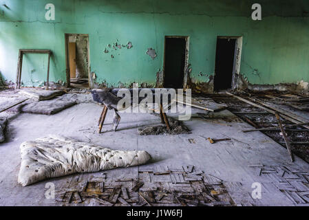 High school No 2 in Pripyat ghost city of Chernobyl Nuclear Power Plant ...