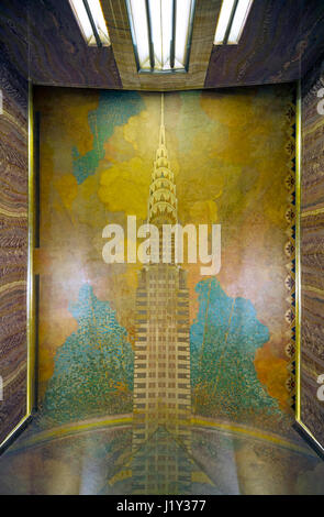 Chrysler Building lobby ceiling Stock Photo - Alamy