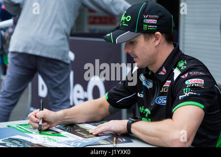 MELBOURNE, AUSTRALIA, APRIL 7: Mark Winterbottom of Team 18 of V8 ...