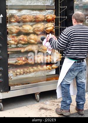 Rotisserie Chicken at Paris Outdoor Market Stock Photo - Alamy