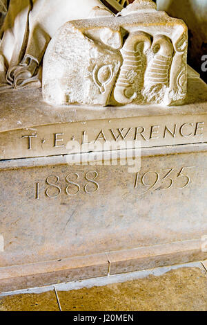 Funeral of ' Lawrence of Arabia ' at Moreton, Dorset village church ...