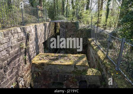 Broad Mills heritage site at Lymefield, Broadbottom, Tameside, Greater ...