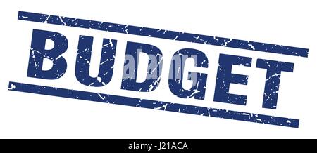 budget stamp. budget square grungy blue sign Stock Vector Image & Art ...