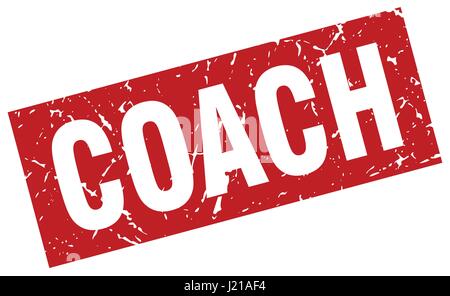 square grunge red coach stamp Stock Vector Image & Art - Alamy
