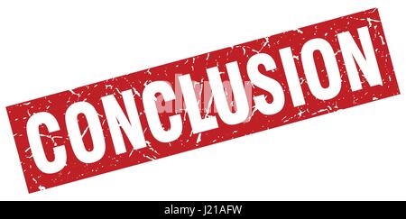 square grunge red conclusion stamp Stock Vector Image & Art - Alamy