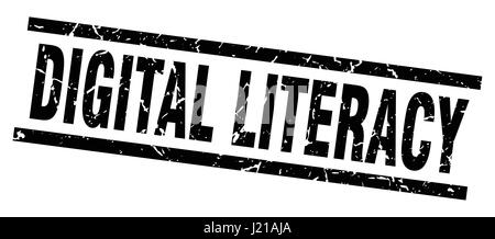 digital literacy sign. digital literacy grunge black stamp. Label Stock ...