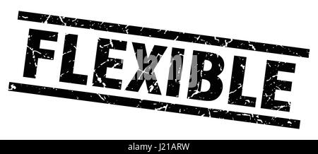 flexible stamp. flexible square grunge black sign Stock Vector Image ...