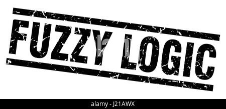 square grunge black fuzzy logic stamp Stock Vector Image & Art - Alamy