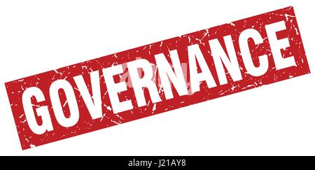 square grunge red governance stamp Stock Vector Image & Art - Alamy