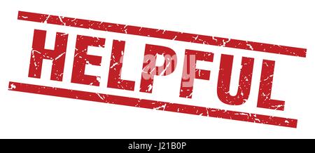 square grunge red helpful stamp Stock Vector Image & Art - Alamy