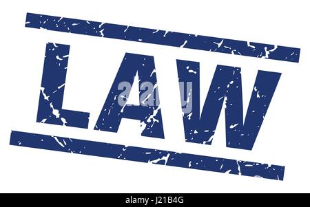law stamp. law square grungy blue sign Stock Vector Image & Art - Alamy