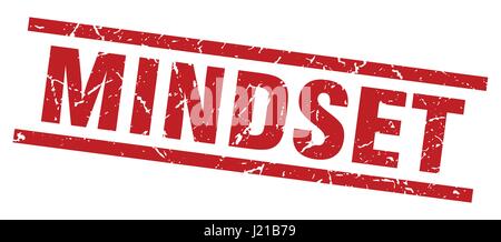 mindset stamp. mindset square grungy red sign Stock Vector Image & Art ...