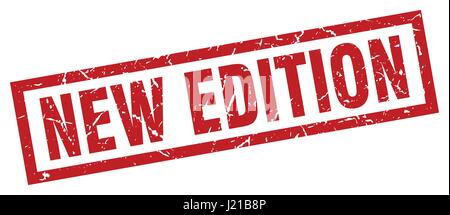 new edition stamp. new edition square grungy blue sign Stock Vector Image & Art - Alamy