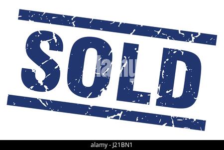 sold stamp. sold square grungy blue sign Stock Vector Image & Art - Alamy