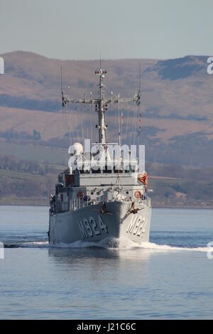 BNS Primula (M924), a Flower-class (Tripartite) minesweeper of the ...