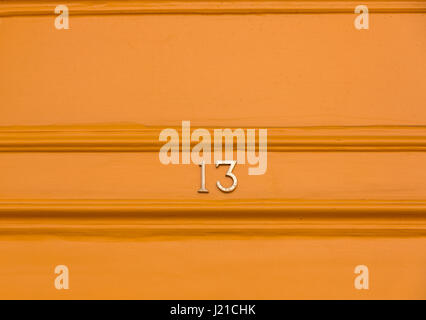 Number 2 Mounted on Doorway in grey and white UK Stock Photo - Alamy