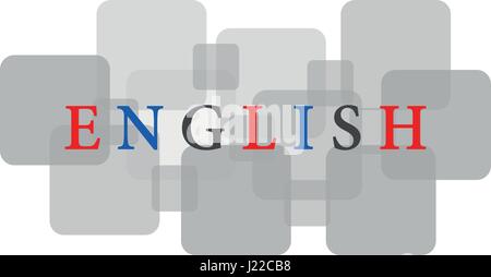 Learn English word cloud concept. Vector illustration Stock Vector ...