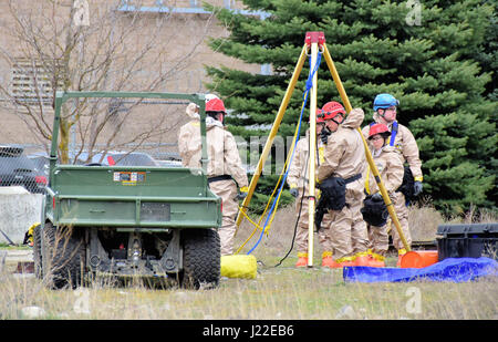 Emergency responders conduct a joint chemical, biological, radiological ...