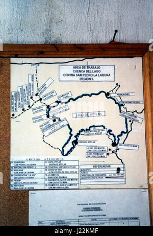 1999 INDONESIA PHOTOS - Map of work areas Stock Photo - Alamy