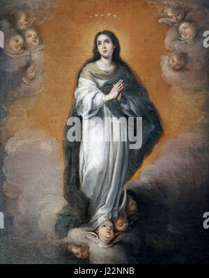 Immaculate / Inmaculada (1675) by Bartolome esteban Murillo (1617-1682 ...