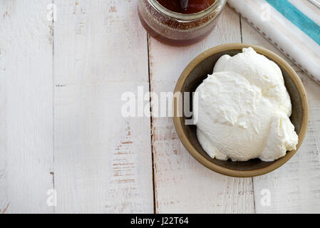 Thick Greek yogurt Stock Photo - Alamy