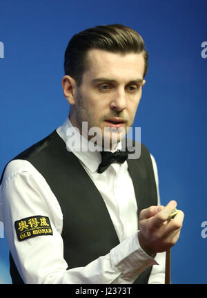 Xiao Guodong during their match against Mark Selby on day one of the ...