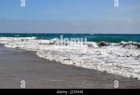 The Atlantic ocean view on Maspalomas beach on gran canaria canary ...