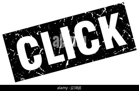 click stamp. click square grungy black sign Stock Vector Image & Art ...
