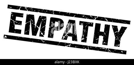 empathy stamp. empathy square grungy black sign Stock Vector Image ...