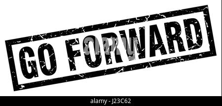 square grunge black go forward stamp Stock Vector Image & Art - Alamy