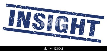 square grunge blue insight stamp Stock Vector Image & Art - Alamy