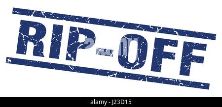square grunge blue rip-off stamp Stock Vector Image & Art - Alamy
