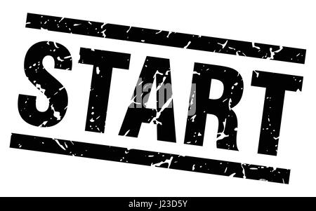 start stamp. start square grunge black sign Stock Vector Image & Art ...