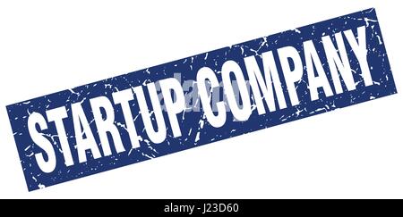 square grunge blue startup company stamp Stock Vector Image & Art - Alamy