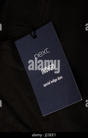 Next clothing label Stock Photo - Alamy