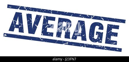 average stamp. average square grungy blue sign Stock Vector Image & Art ...