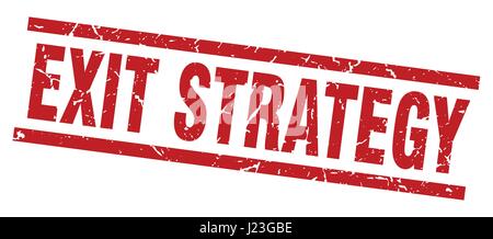 square grunge red exit strategy stamp Stock Vector Image & Art - Alamy