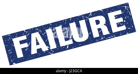 failure stamp. failure square grungy blue sign Stock Vector Image & Art ...