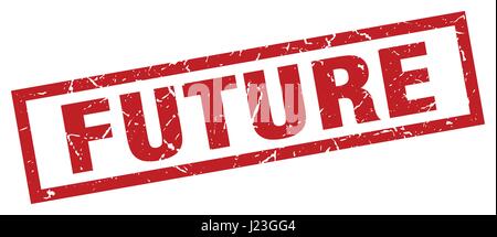 future stamp. future square grungy red sign Stock Vector Image & Art ...