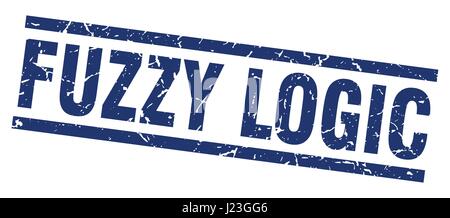 fuzzy logic stamp. fuzzy logic square grungy blue sign Stock Vector ...