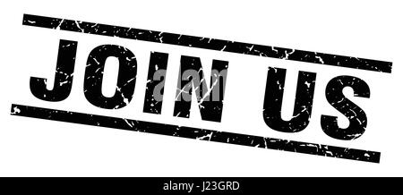 square grunge black join us stamp Stock Vector Image & Art - Alamy