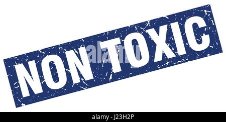 square grunge blue non toxic stamp Stock Vector Image & Art - Alamy