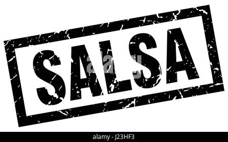 salsa stamp. salsa square grungy black sign Stock Vector Image & Art ...